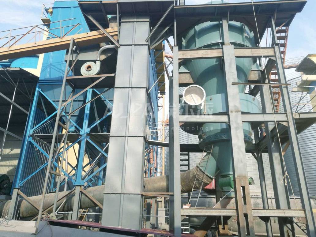 Superfine grinding production line of fly ash in a cement company in ...