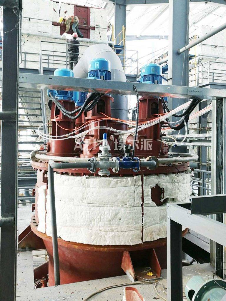 Superfine grinding production line of fly ash in a coal power company ...