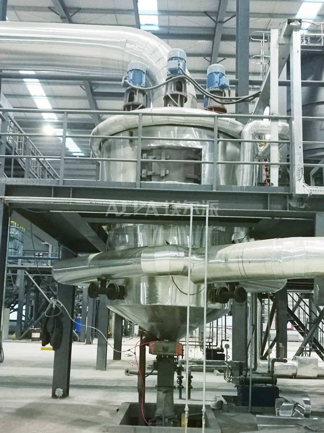 Superfine grinding production line of fly ash in a coal power company ...